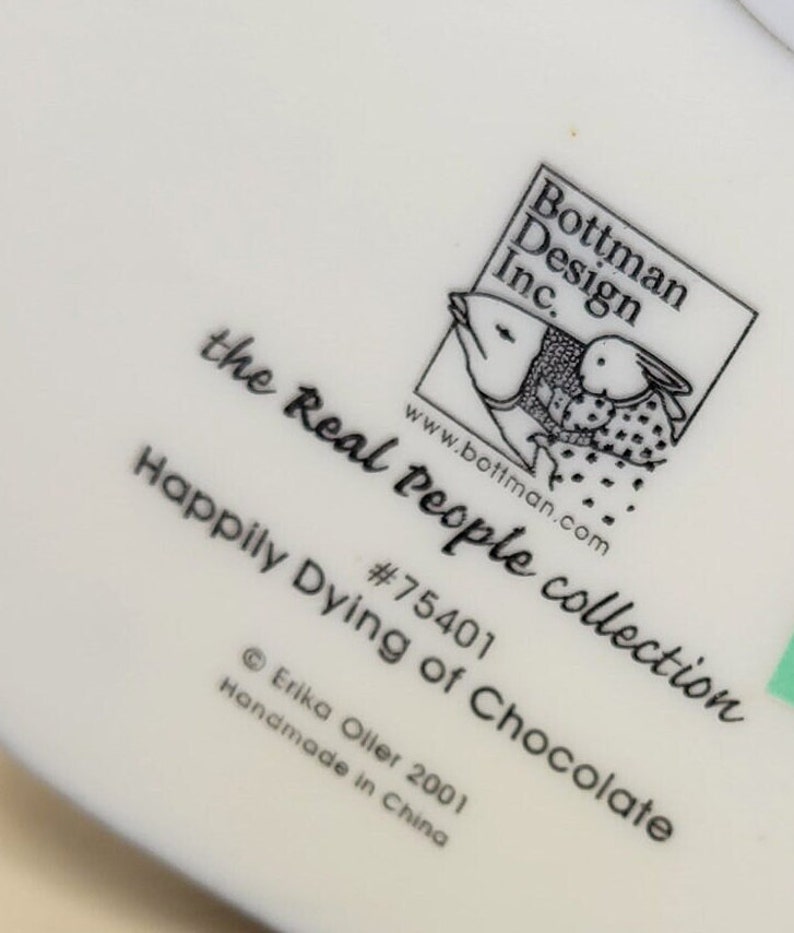 Vintage Erika Oller (2001) "happily Dying of Chocolate" by Bottman ...