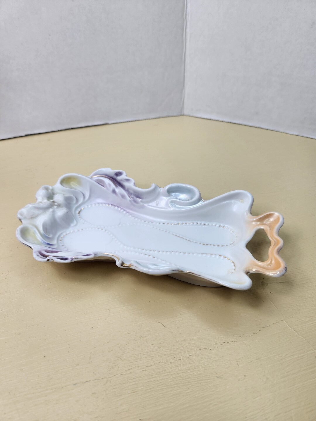 Vintage German Porcelain Double Spoon Rest - Etsy