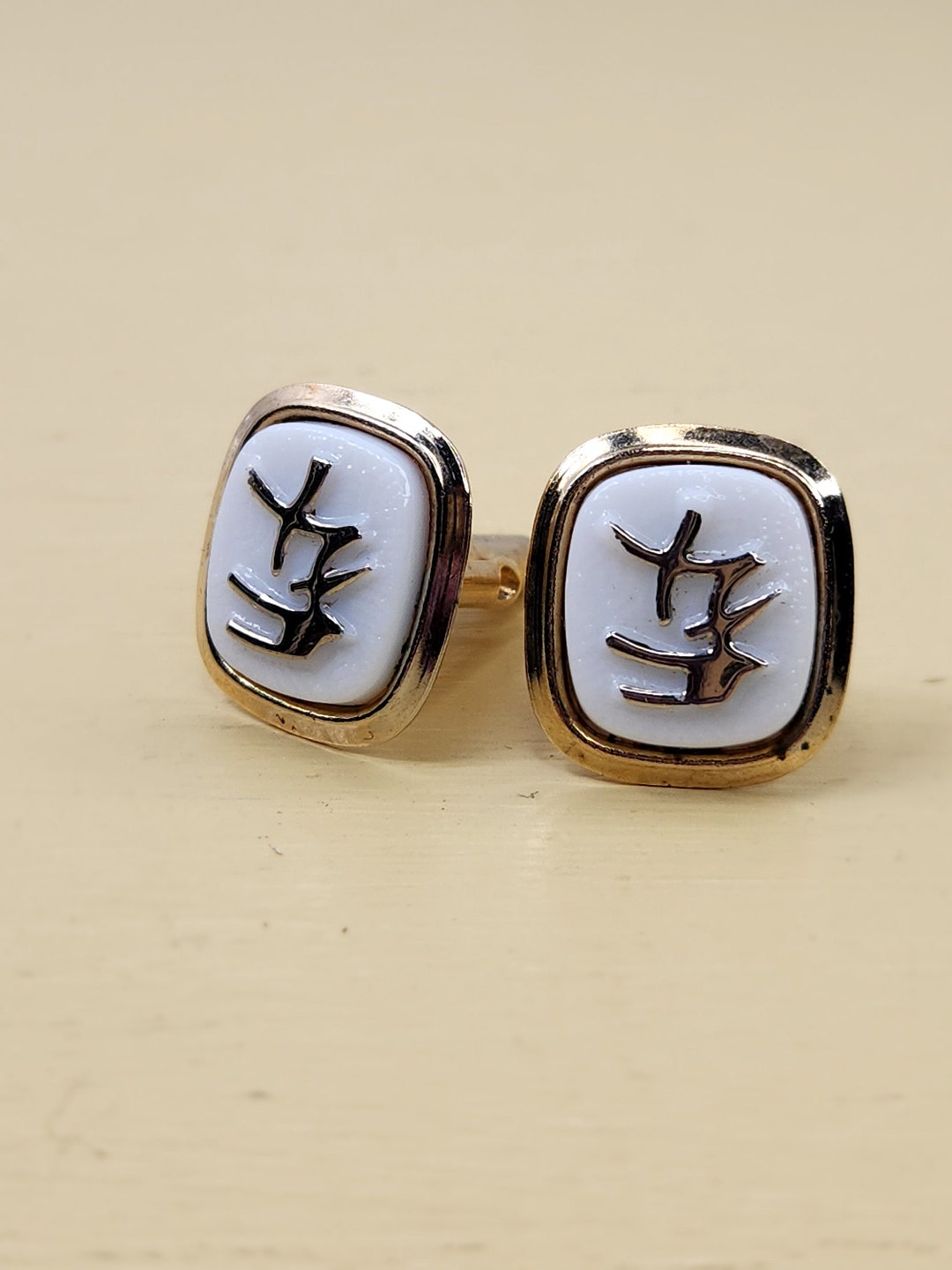 Vintage Chinese Cuff Links - Etsy