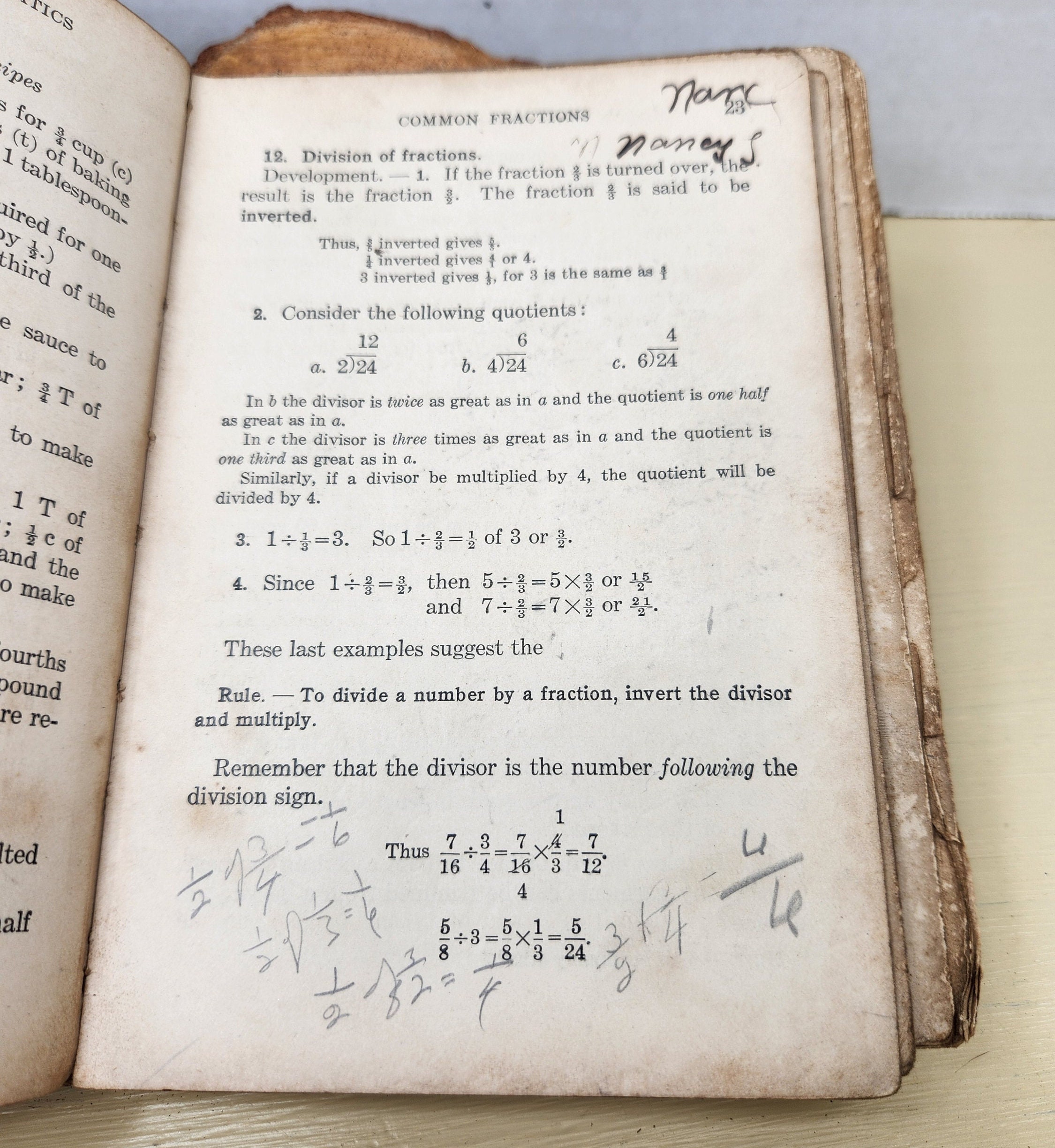 Antique Junior High School Mathematics Book One by Walter W Hart A.B ...