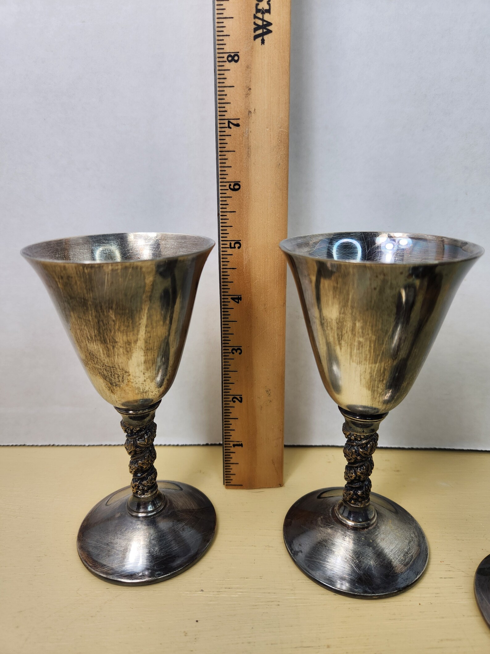 4 Vintage Valero Silver Plated EPB Wine Goblets - Made in Spain - Etsy