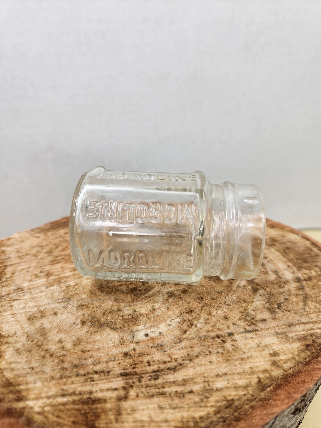 Vintage Moroline Petroleum Glass Jelly Jar - Etsy