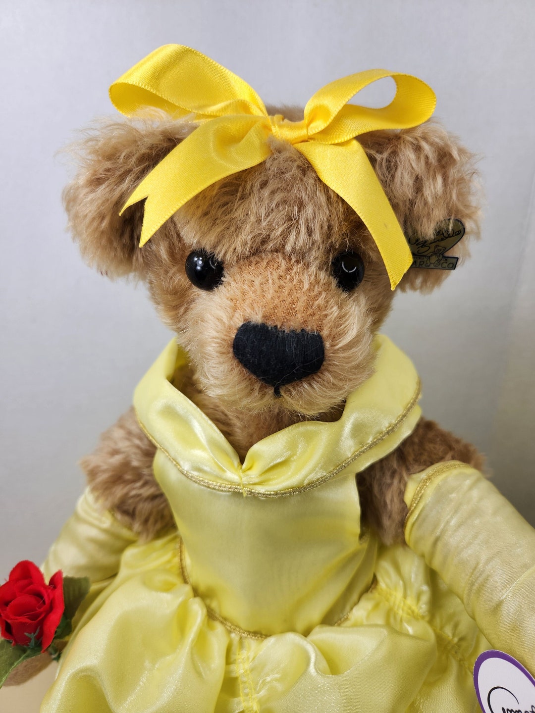 Annette Funicello Belle - Beauty and the Beast Bear With Stand - Etsy