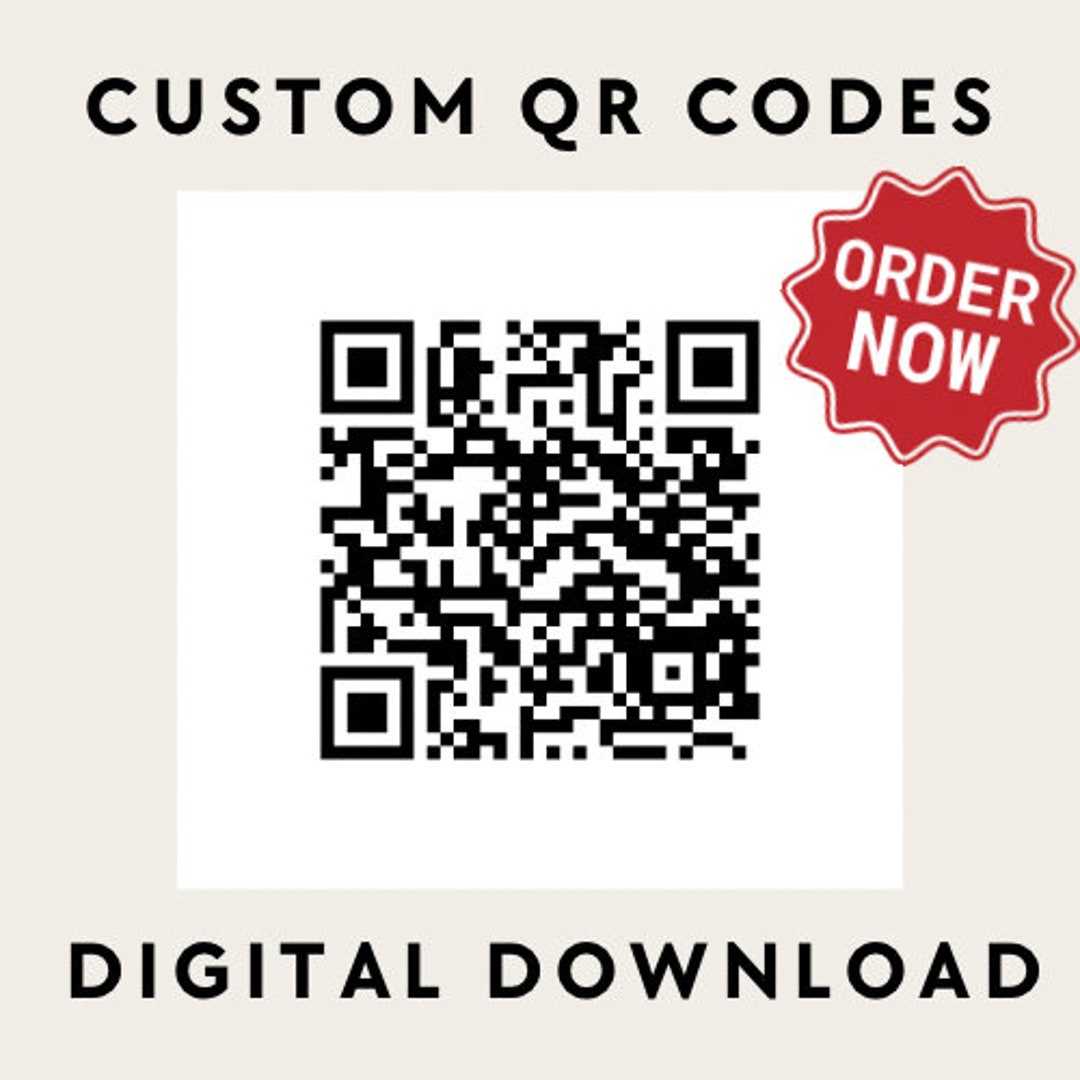 QR Code DIGITAL DOWNLOAD, Personalized, Small Business, Social Media ...