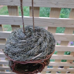 Garden Mini Hanging Hideaway Bird Nesting House Handwoven - Etsy