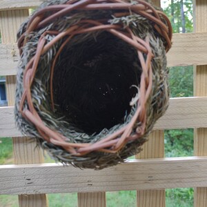 Garden Mini Hanging Hideaway Bird Nesting House Handwoven - Etsy