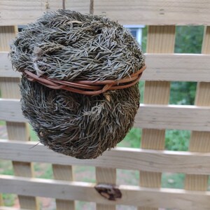 Garden Mini Hanging Hideaway Bird Nesting House Handwoven - Etsy