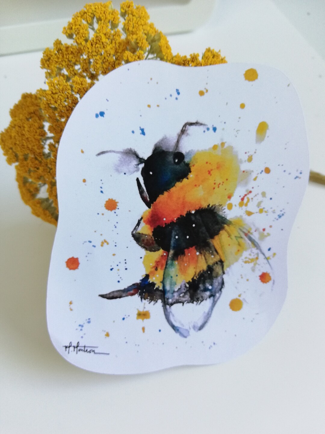 Sticker, Sticker, Watercolor bee, Bullet Journal - Etsy