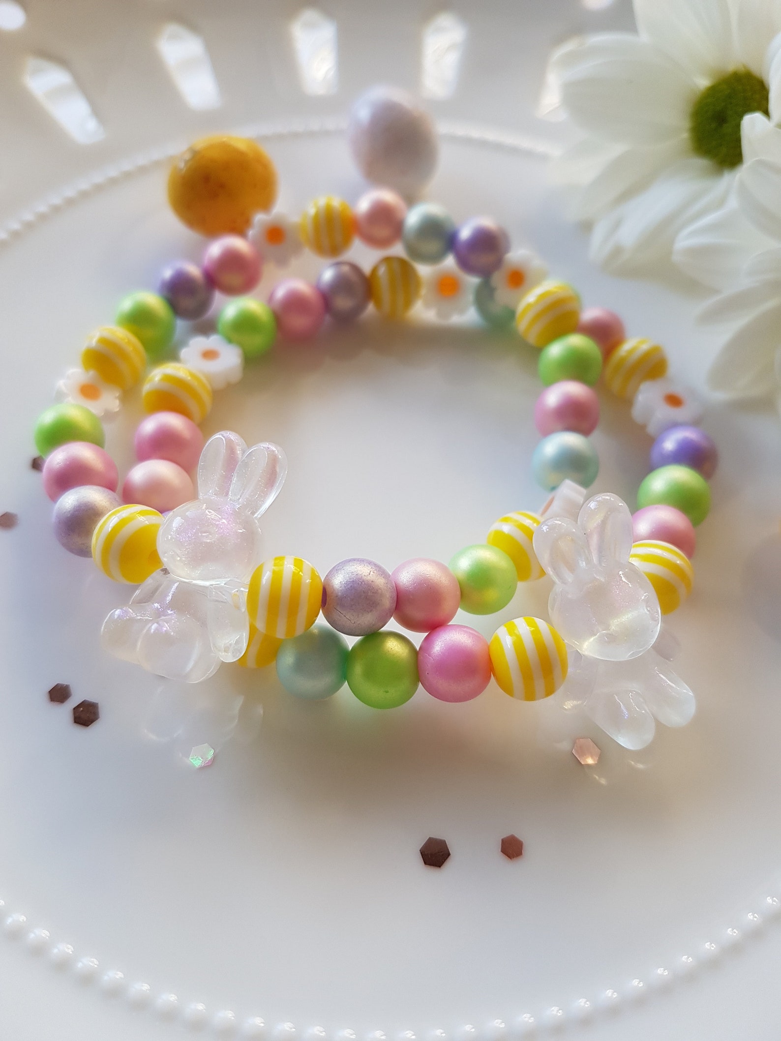 Easter Bracelets, Cute Bunny Rabbit Bracelet for Girls, Gift for Girls ...