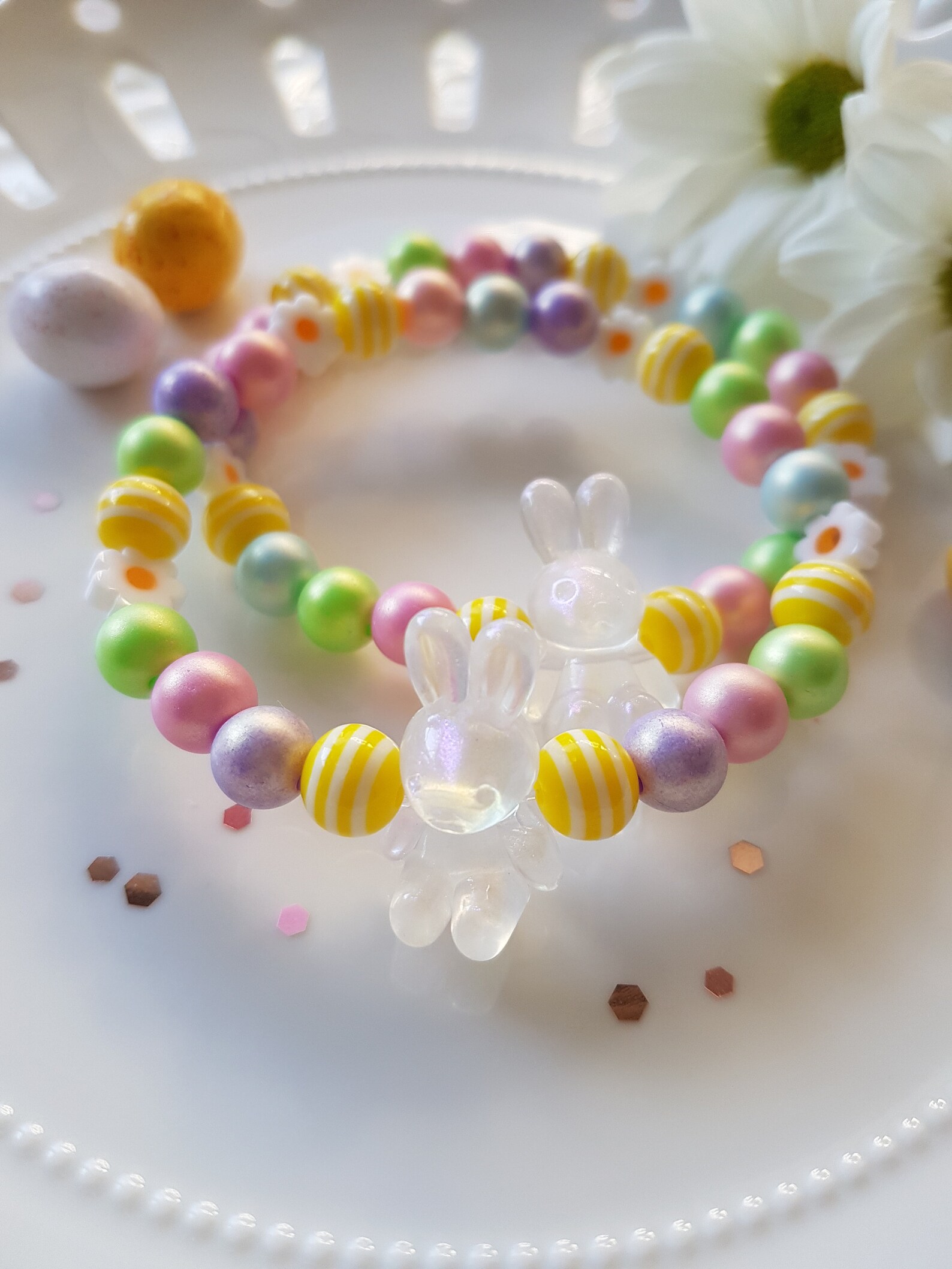Easter Bracelets, Cute Bunny Rabbit Bracelet for Girls, Gift for Girls ...