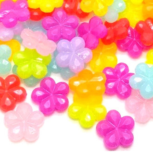 Acrylic Flower Beads - Etsy