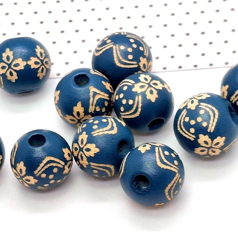Carved Wood Bead - Etsy