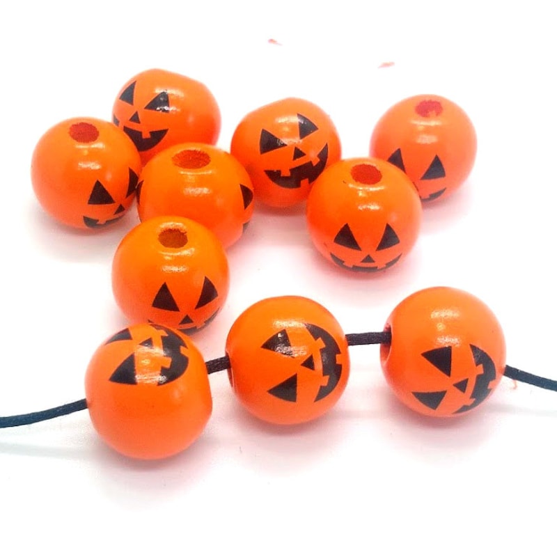Pumpkin Beads - Etsy