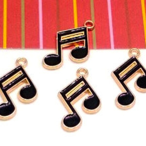 Music Note Charm - Etsy