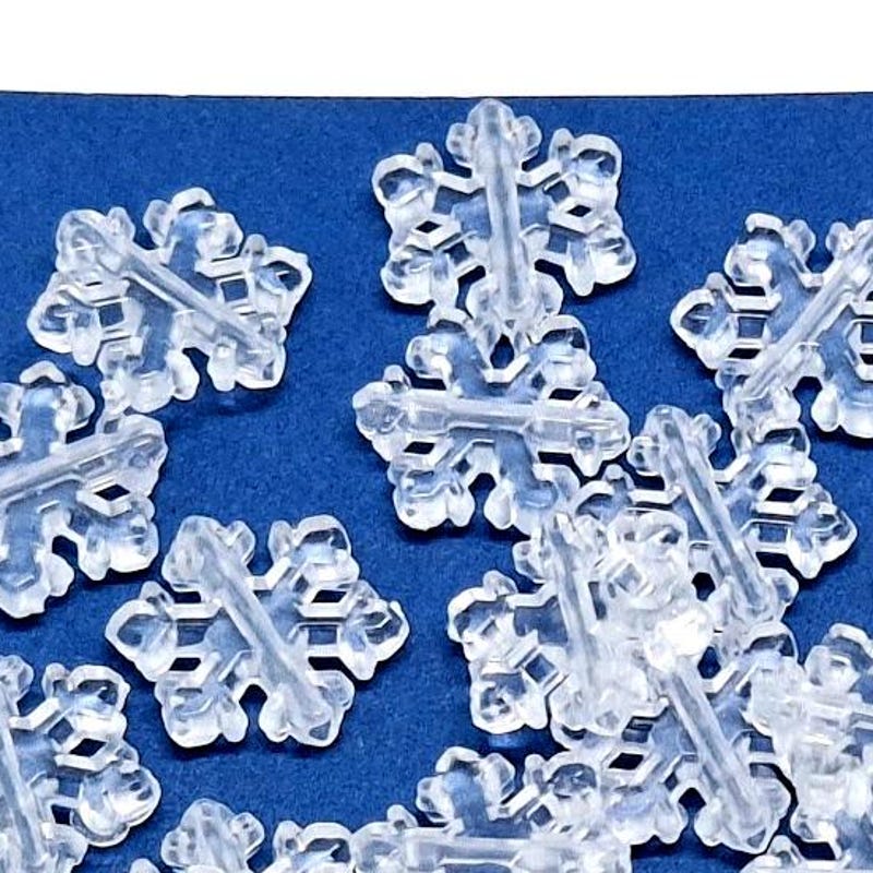 Snowflake Bead Clear - Etsy