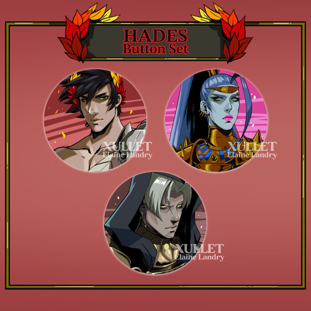 HADES Button Set SET01 - Etsy