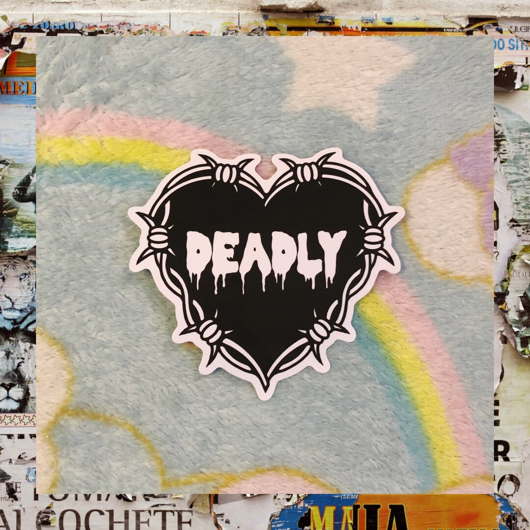 Deadly Heart Vinyl Sticker - Etsy