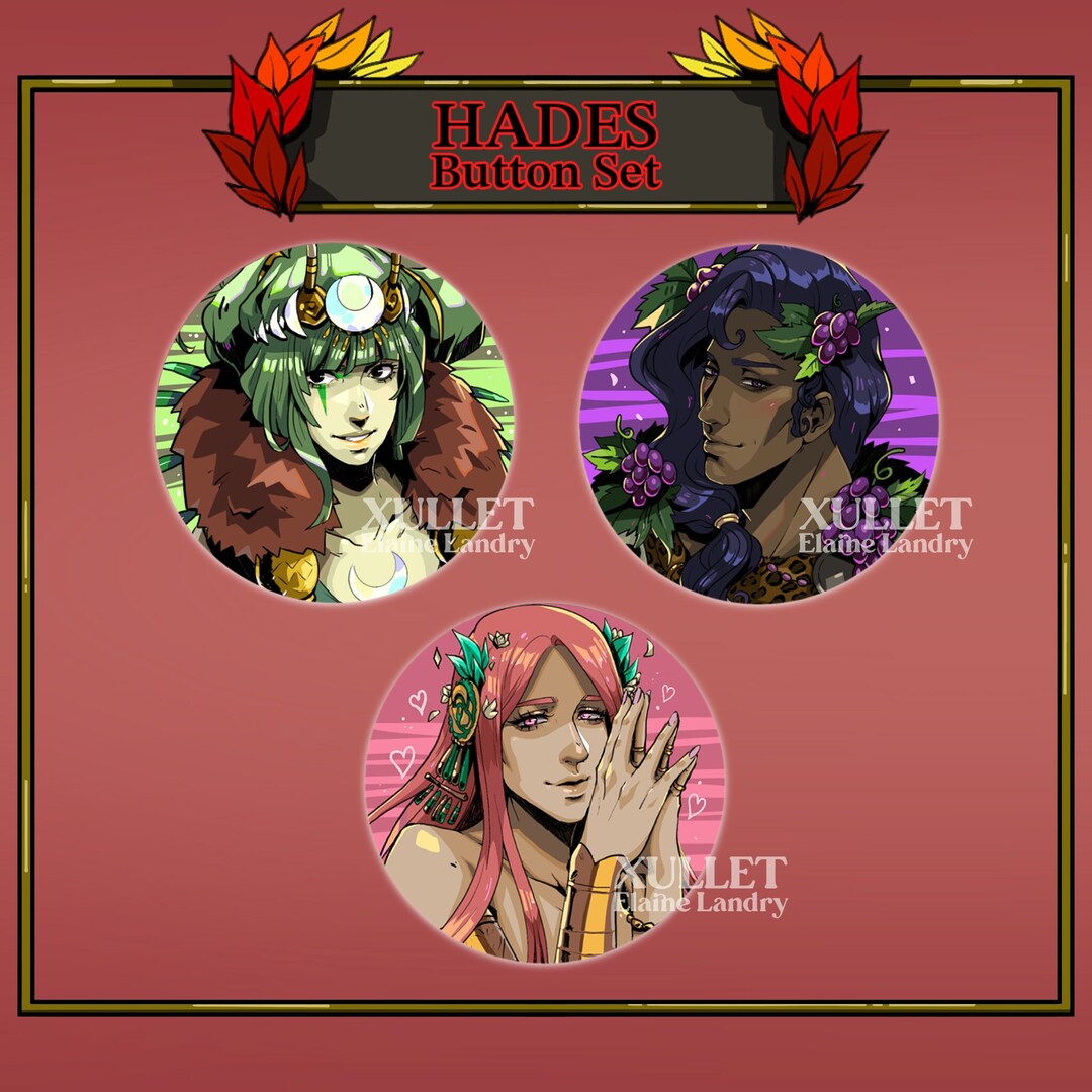 HADES Button Set SET03 - Etsy