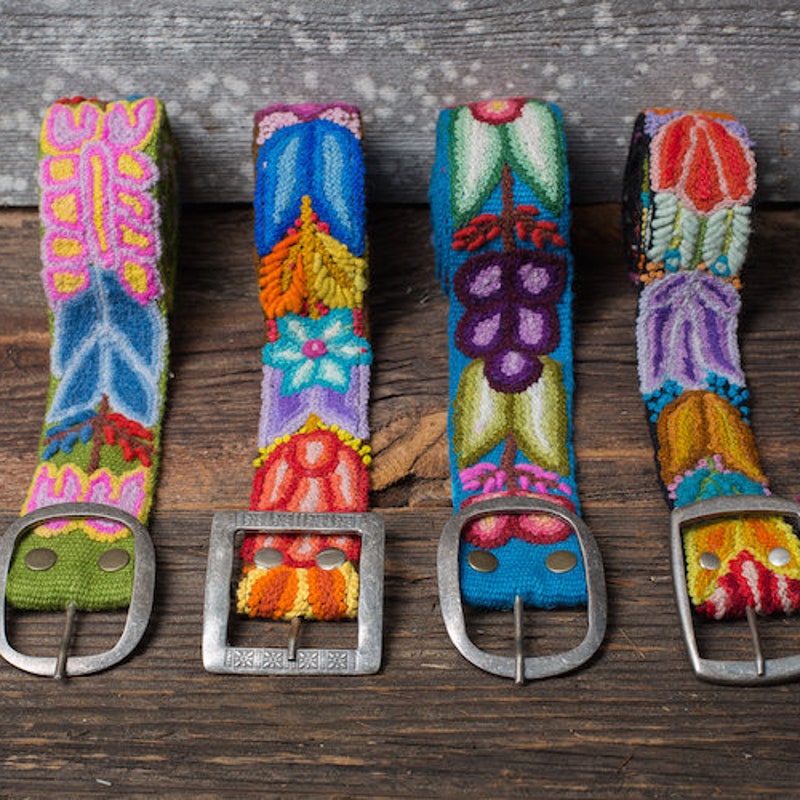 Embroidered Boho Belts - Etsy