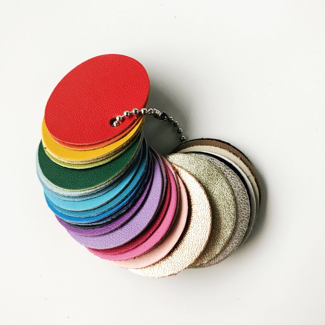 Mini Leather Swatch Set: 30 Colors, Designer Tool - Etsy