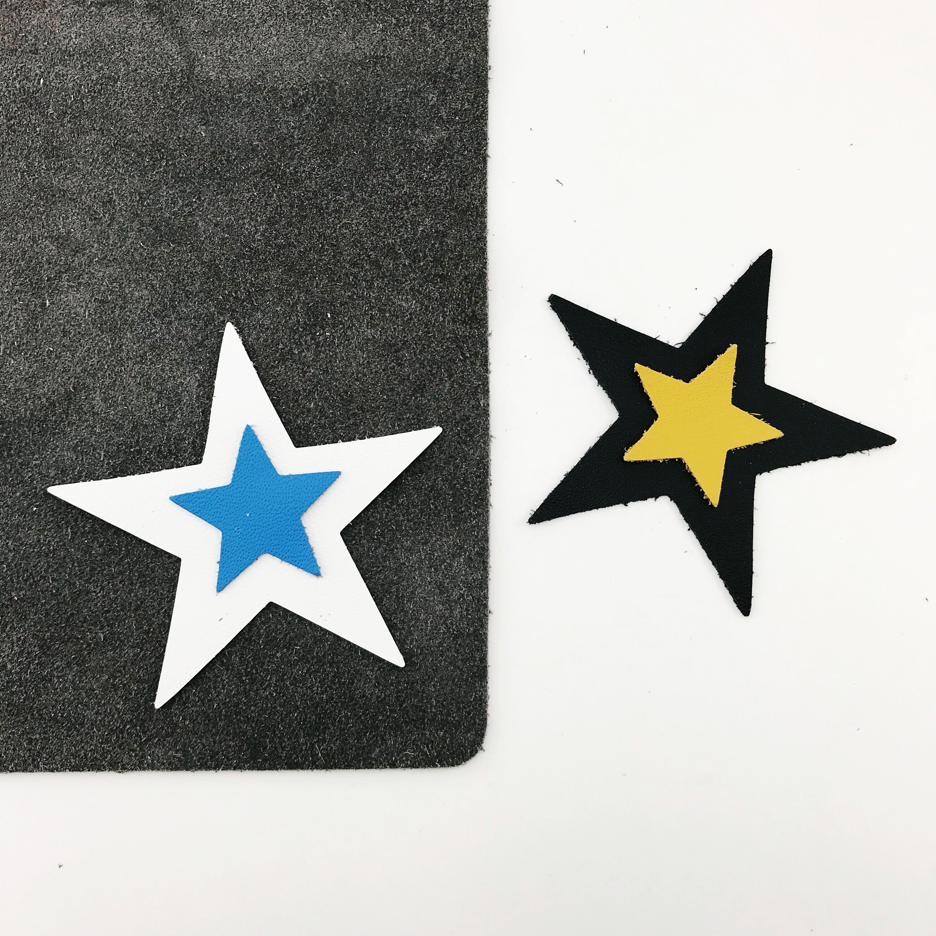 Leather Star Die Cuts: Soft Colored Leather Shapes - 4 Sizes - Etsy