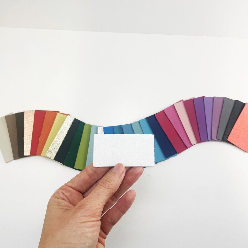 Colored Leather Patches: Metallic & Smooth Die Cut Pieces - Etsy