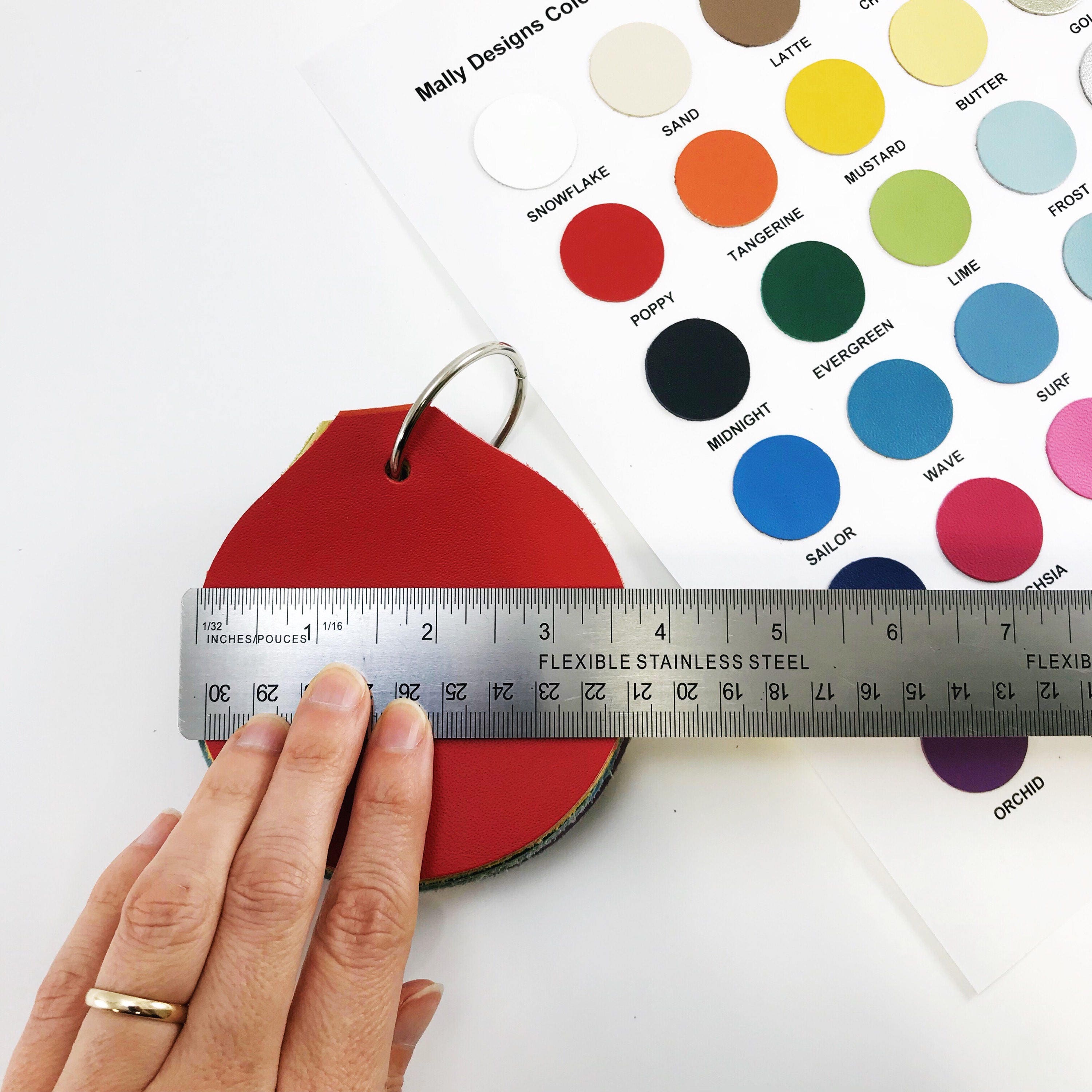 Designer Leather Swatch Booklet // Color Swatches // Leather | Etsy