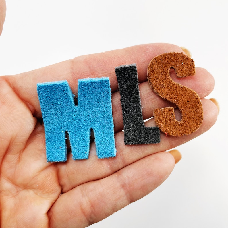 Lux Suede Leather Die Cut Alphabet Letters Upper / Lower Case - Etsy