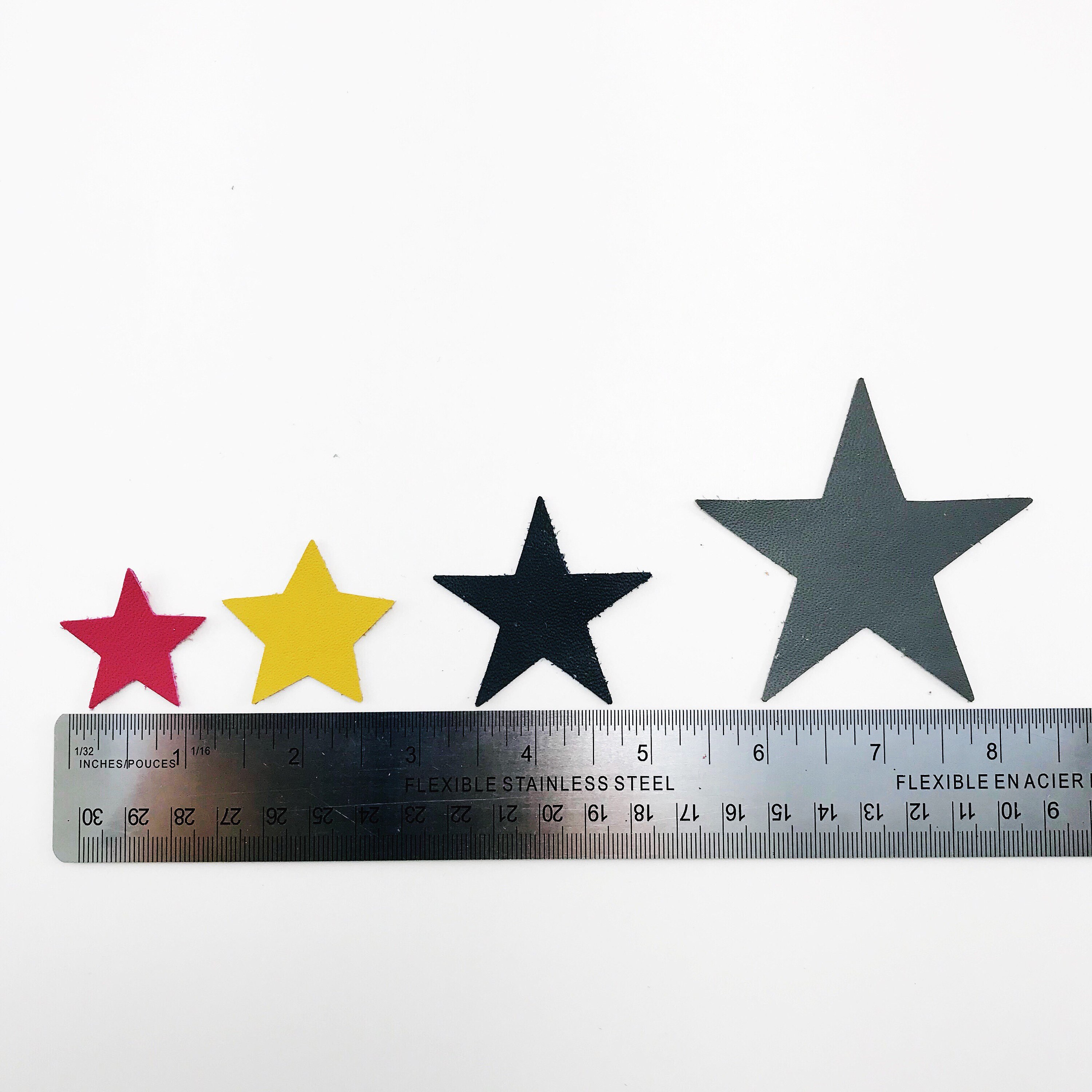 Leather Star Die Cuts: Soft Colored Leather Shapes - 4 Sizes - Etsy