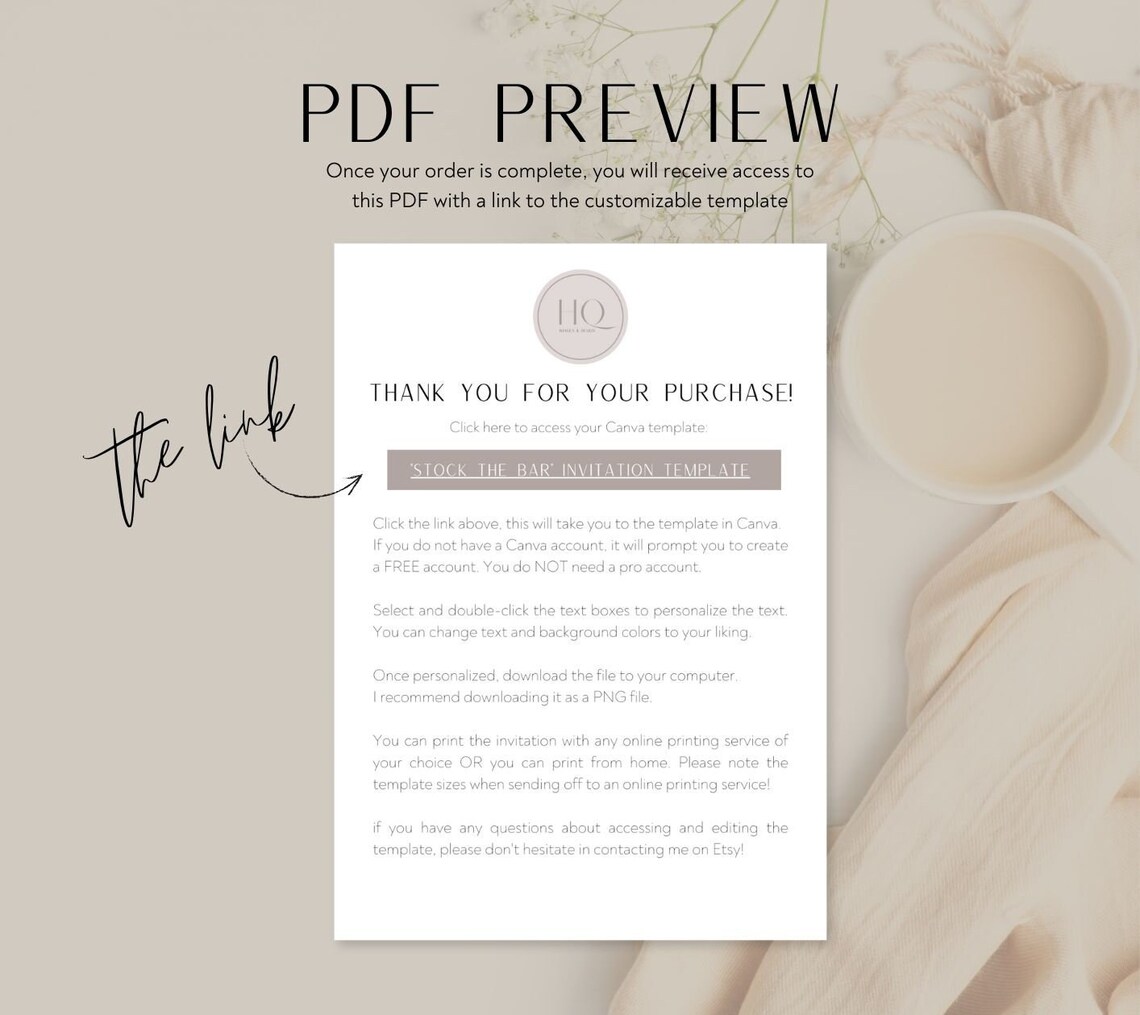 Stock the Bar Invitation, Simple Modern Couples Shower Invitation ...