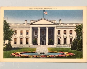 White House Postcard - Etsy
