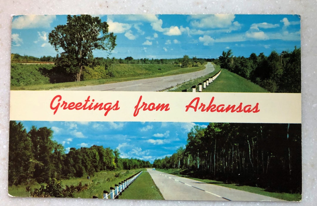 Vintage AR Postcard Greetings From Arkansas - Etsy