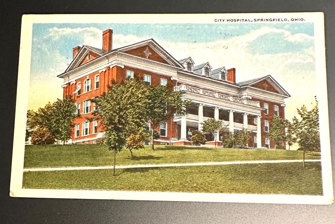 Vintage Postcard Ohio City Hospital Springfield OH - Etsy