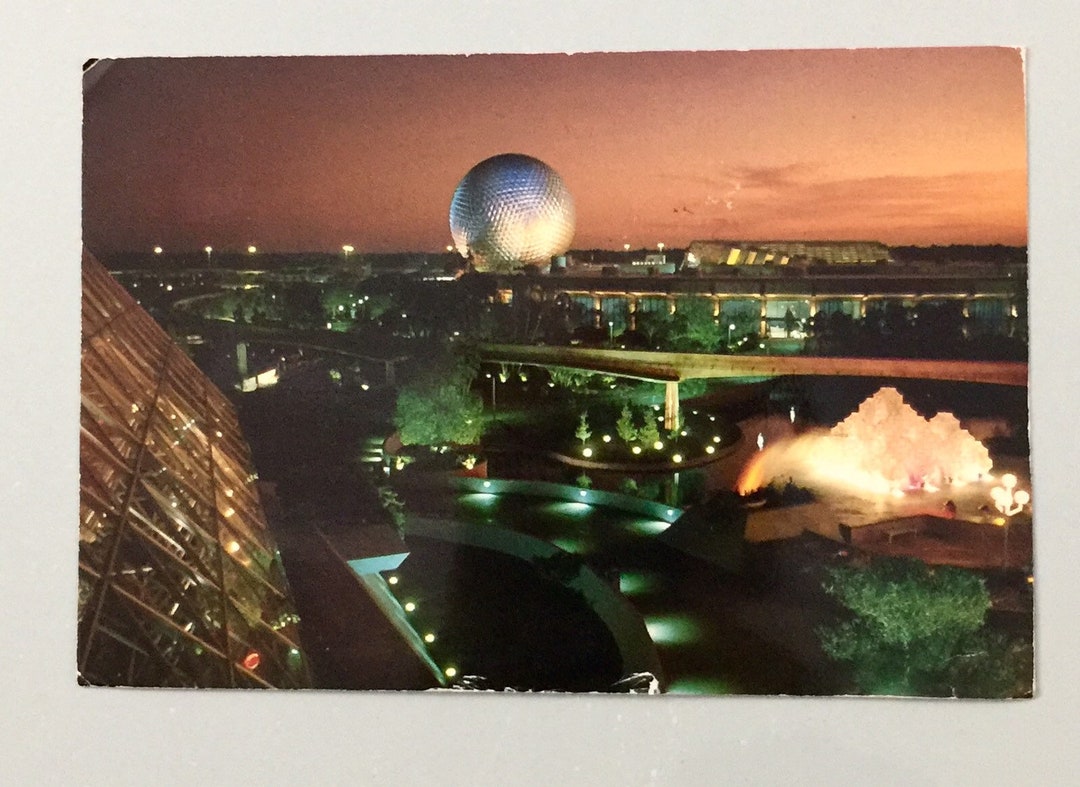Vintage Postcard Epcot Disney Future World Orlando FL 1983 Over Size - Etsy