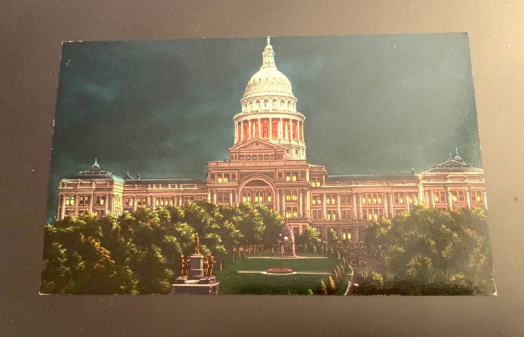 Vintage Postcard Austin TX State Capitol Building State House - Etsy
