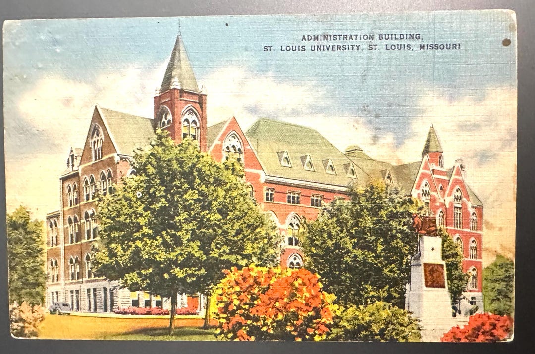Vintage Postcard St. Louis University, St. Louis, Missouri ...