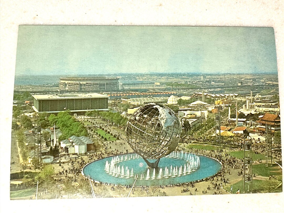 Postcard Unisphere New York World's Fair 1964-1965 Peace Through Understanding - Etsy