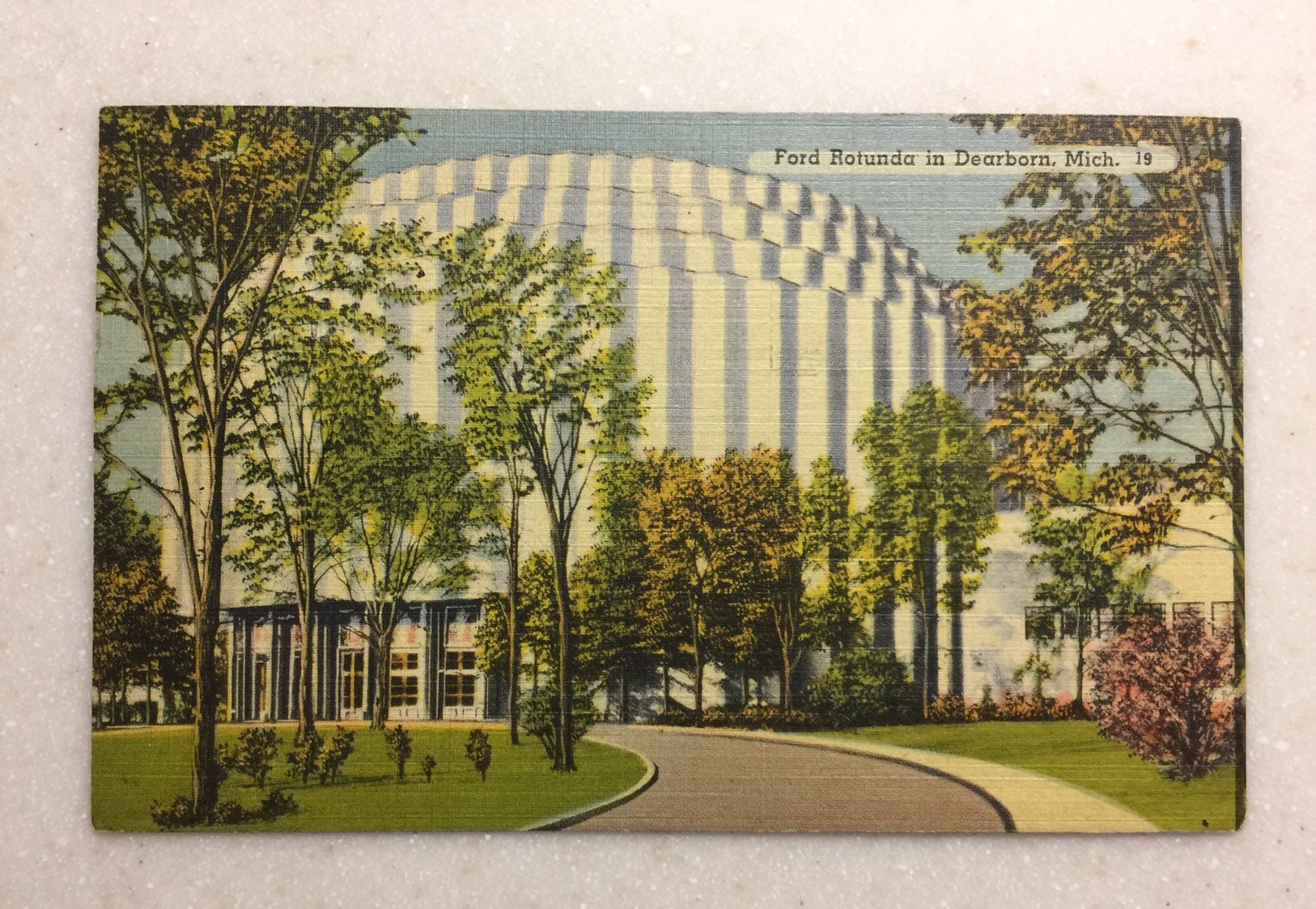 Vintage Postcard Ford Rotunda in Dearborn Michigan 1945 - Etsy