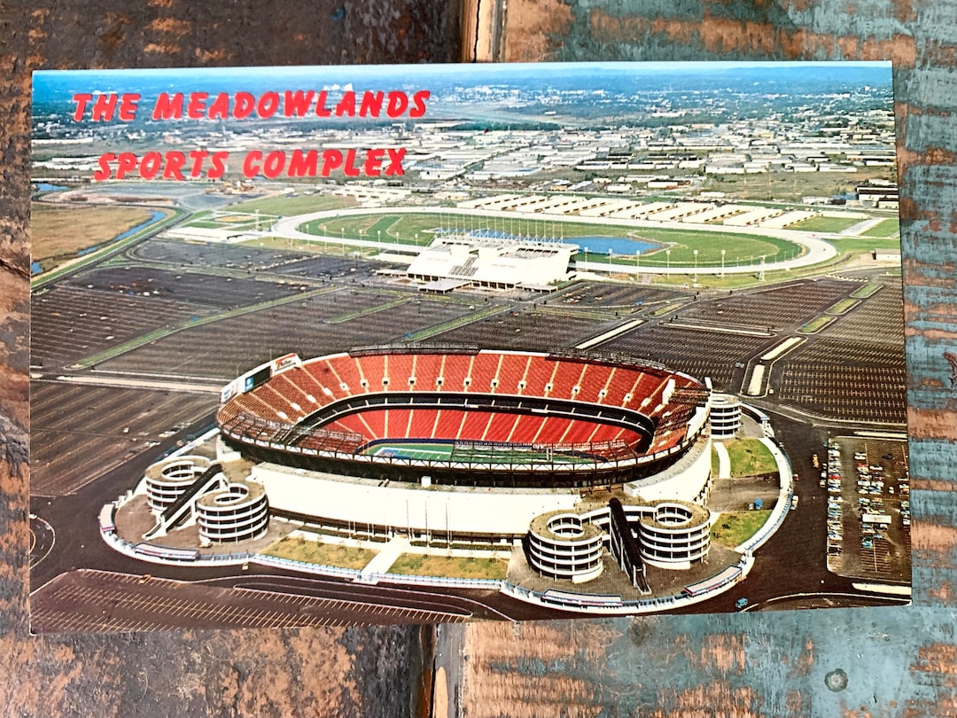 Vintage N J Postcard the Meadowlands Stadium Sports Complex - Etsy
