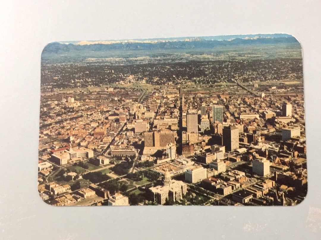 Vintage Postcard Denver CO Downtown Denver 1966 - Etsy