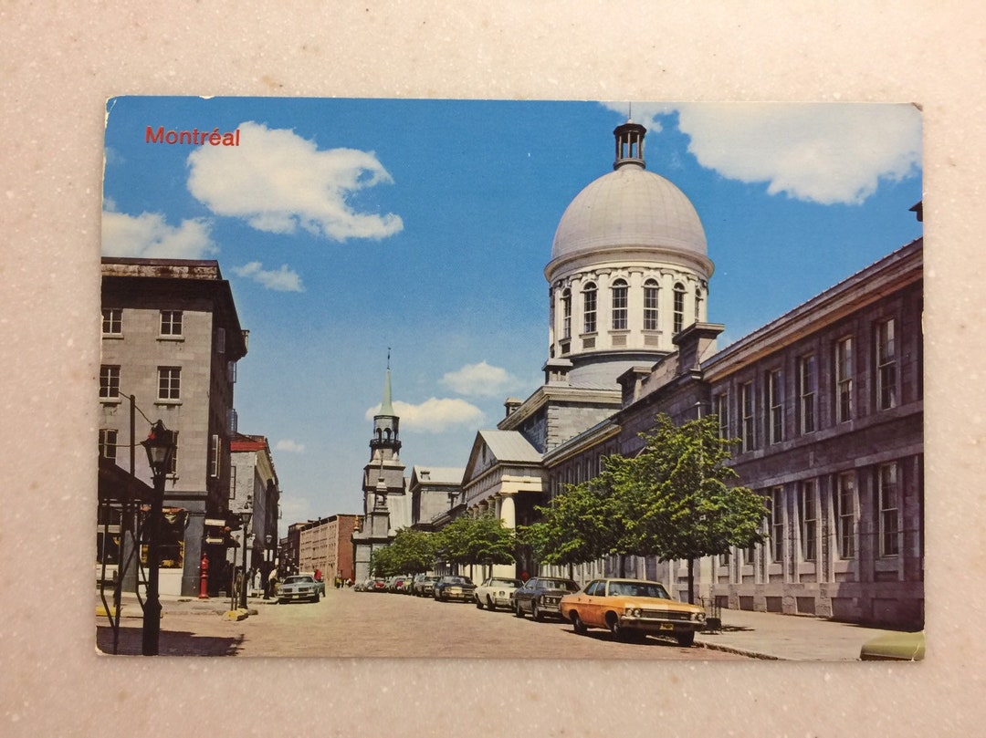 Carte postale vintage Montréal Québec Canada over size - Etsy France