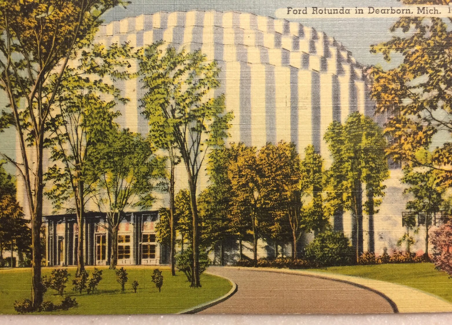 Vintage Postcard Ford Rotunda in Dearborn Michigan 1945 - Etsy