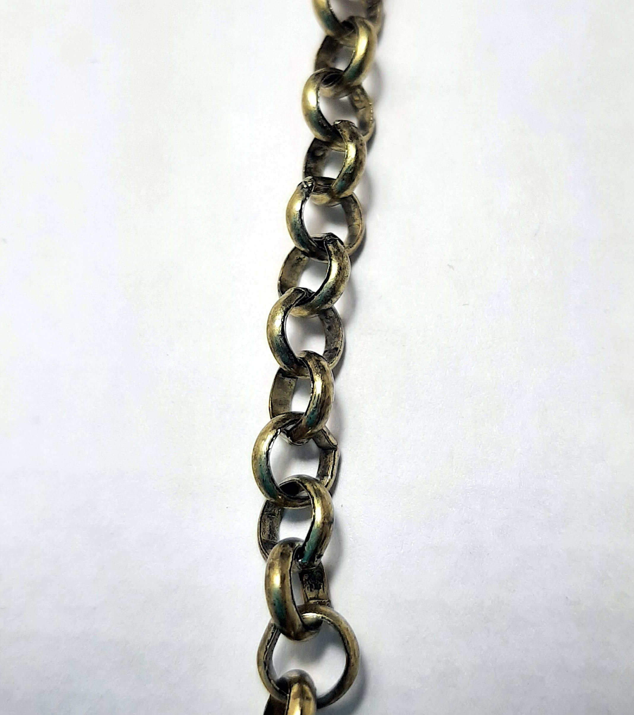 ANTIQUE BRASS Rolo CHAIN 6MM Ring Diameter 1M52 High Quality - Etsy
