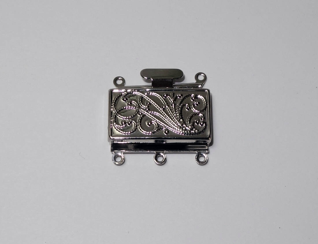 5 FANCY BOX CLASP Your choice of 3 or 5 rows or both | Etsy