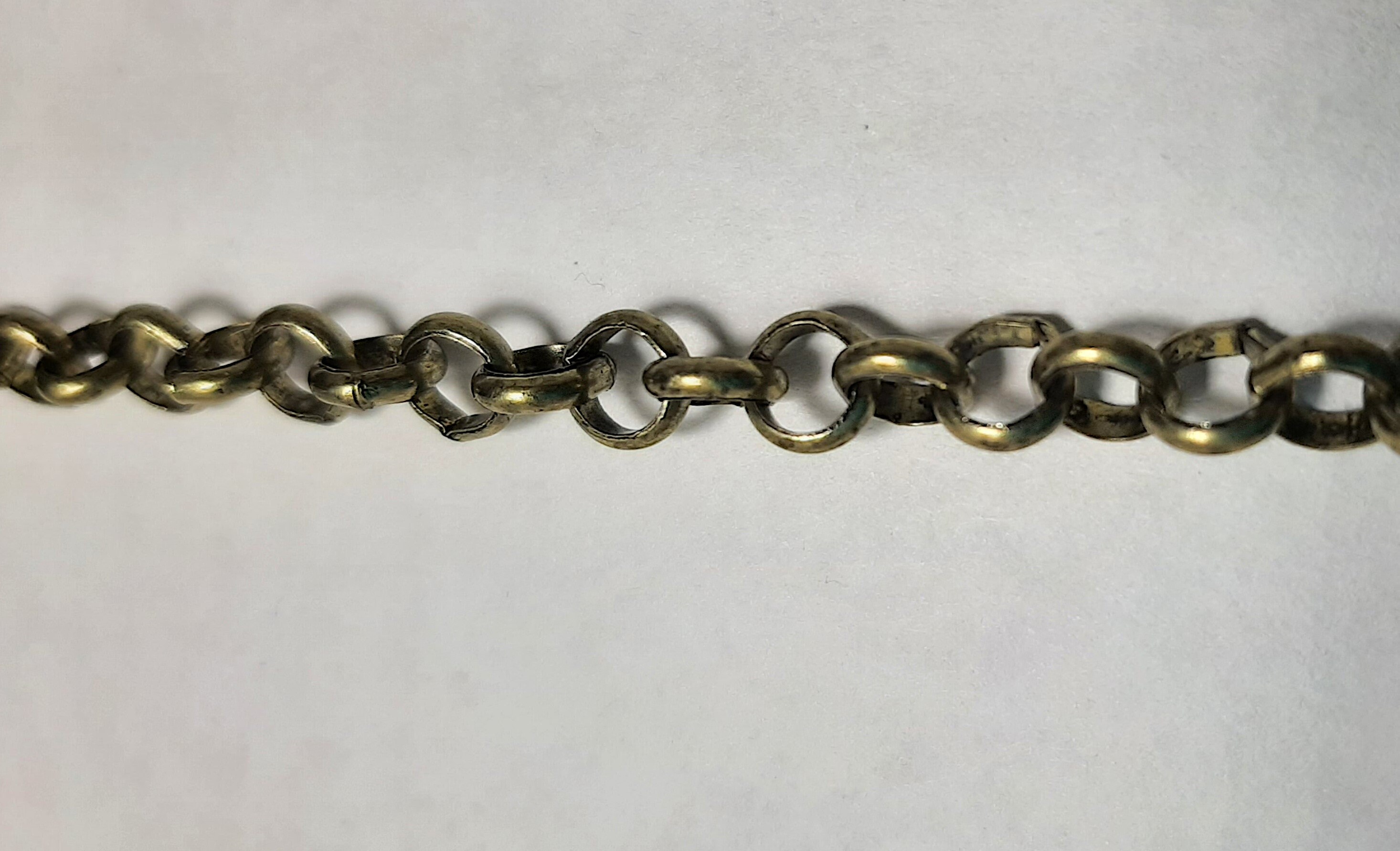 ANTIQUE BRASS Rolo CHAIN 6MM Ring Diameter 1M52 High Quality - Etsy