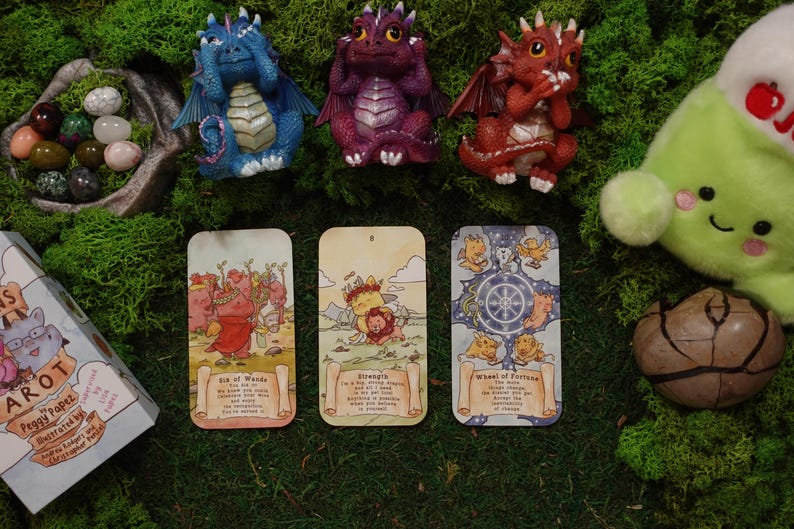 Sassy Dragons Tarot CLASSIC Edition - 79 Tarot Cards (60x110mm ...