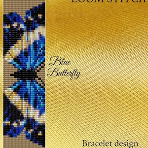 Blue Butterfly Loom Pattern, Loom Pattern, Loom Patterns, Loom Beaded ...
