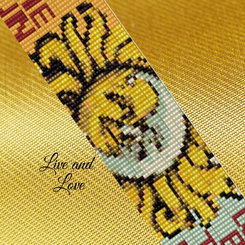 Live and Love Loom Pattern Loom Beading Pattern Loom Graph - Etsy