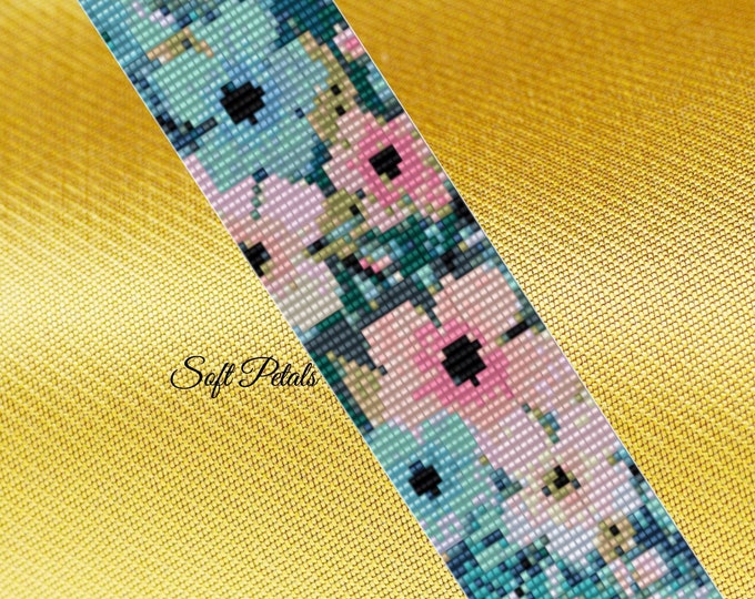 Soft Petals Loom Pattern Bead Loom Patterns Loom Beading - Etsy