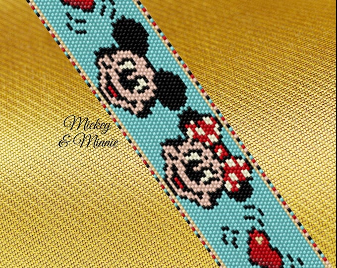 Mickey and Minnie Peyote Pattern Peyote Pattern Peyote - Etsy